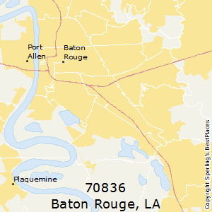 Baton Rouge Zip Code Map